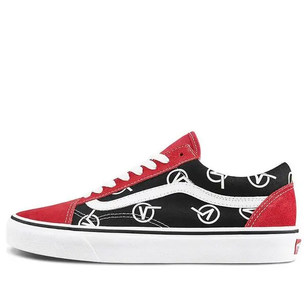 VANS Old Skool Vlogo Sneakers - Black/red