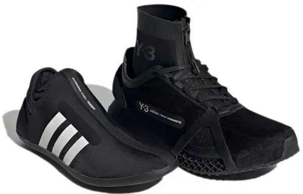 Adidas Y-3 Runner 4d Iow High - Carbon Black