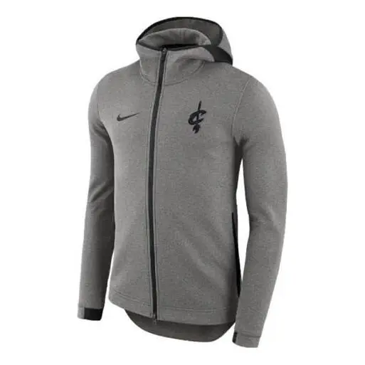 Nike Cleveland Cavaliers Showtime Hooded Jacket - Grey
