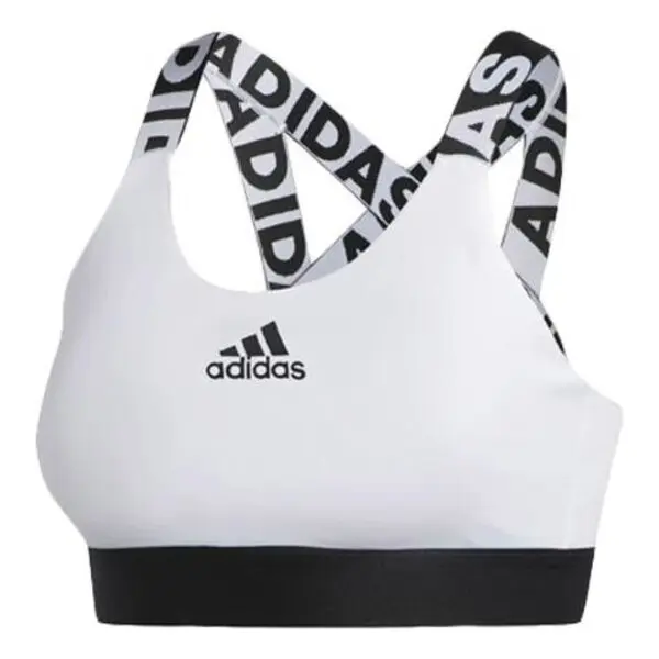 Adidas Don't Rest Branded Bra - White/black