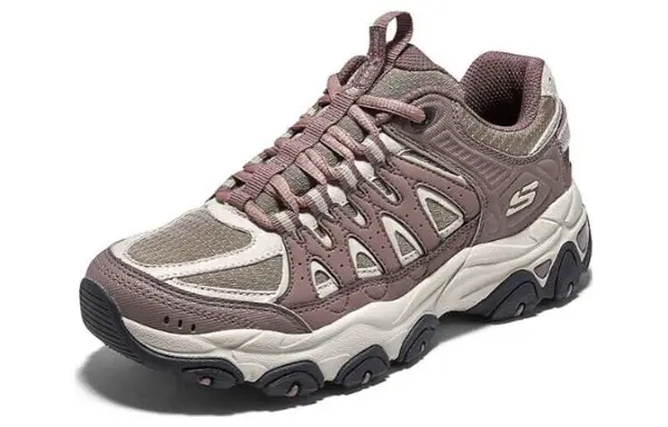 Sketchers Dlites Athletic Sneakers - Brown/beige/mauve