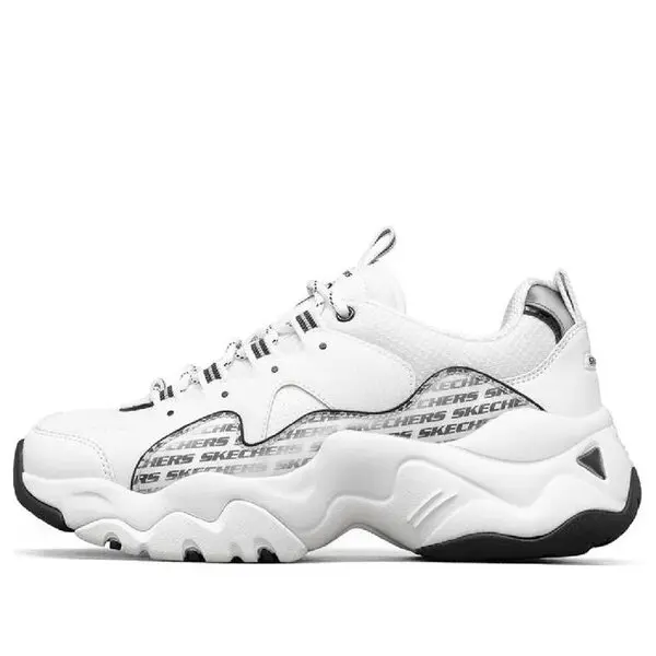 Sketchers D'lites 3.0 Endless Chic Sneakers - White/black
