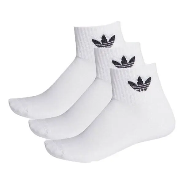 Adidas Originals Mid-cut Crew Socks 3 Pairs - White