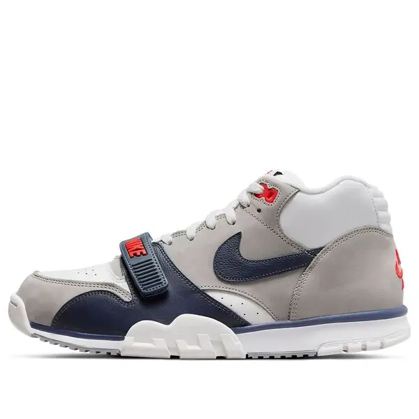 Nike Trainer 1 Mid Sneakers - Gray/white/blue