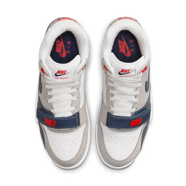 Nike Trainer 1 Mid Sneakers - Gray/white/blue