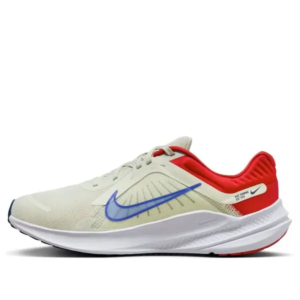 Nike Quest 5 Athletic Sneakers - Beige/red