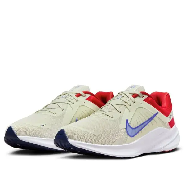 Nike Quest 5 Athletic Sneakers - Beige/red