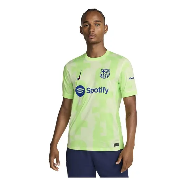 Nike Dri-fit Fc Barcelona 2024/25 Stadium Third Football Jersey - Barely Volt/barely Volt/lime Blast