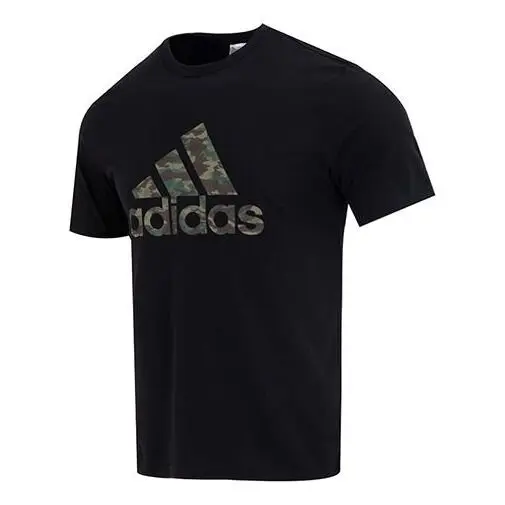 Adidas Camo Short Sleeve T-shirt - Black
