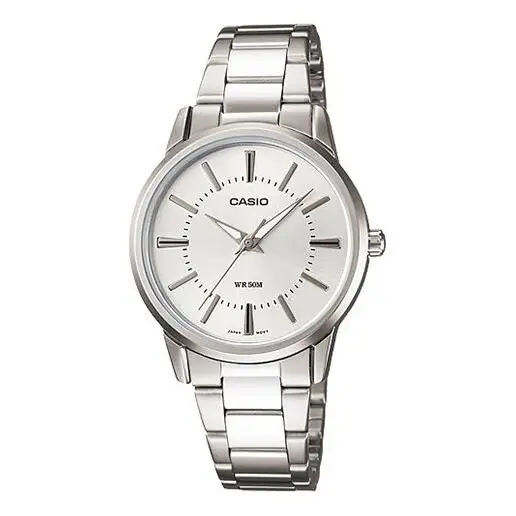 Casio Stainless Steel Analog Watch - Silver