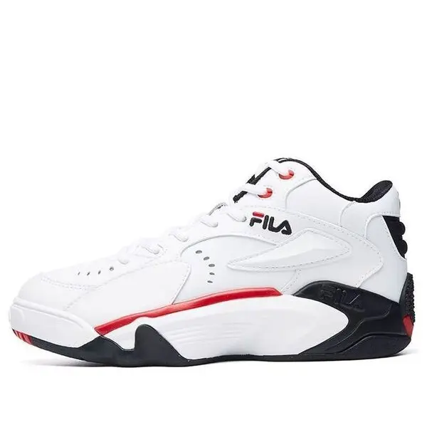 FILA Jamball Mid Basketball Sneakers - White/black