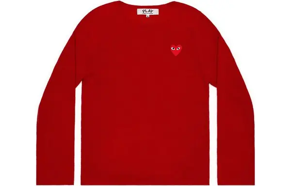 Play Comme Des Garcon Emblem Long Sleeve T-shirt
