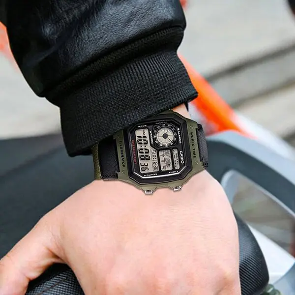 Casio G-shock Digital Sports Watch With Water Resistance