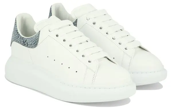 Alexander McQueen Oversized Sneakers White Ice Snake - White/black/grey