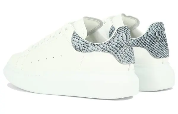 Alexander McQueen Oversized Sneakers White Ice Snake - White/black/grey