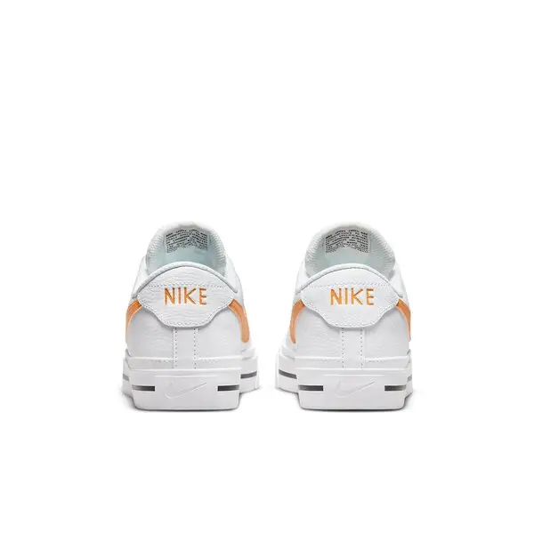 Nike Court Legacy Low Top Sneakers - White/orange