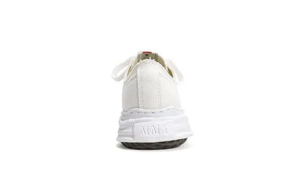 Mihara Yasuhiro Hank Og Sole Canvas Low-top Sneaker - White