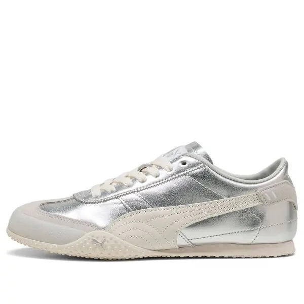 PUMA Bella Ut Leather Sneakers - Silver/white
