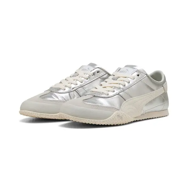 PUMA Bella Ut Leather Sneakers - Silver/white