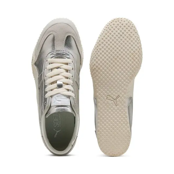 PUMA Bella Ut Leather Sneakers - Silver/white