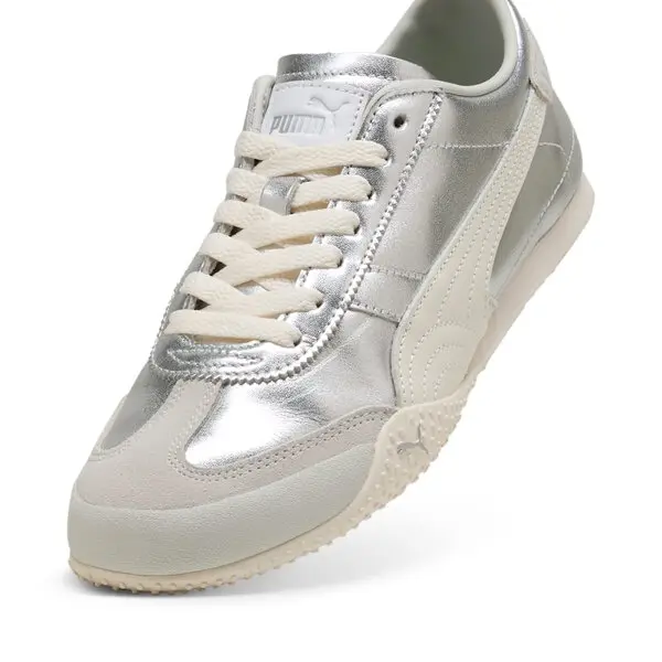 PUMA Bella Ut Leather Sneakers - Silver/white