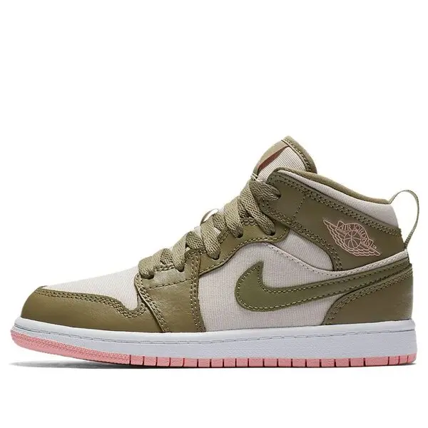 JORDAN 1 Mid Se 'trooper Bleached Coral - Green