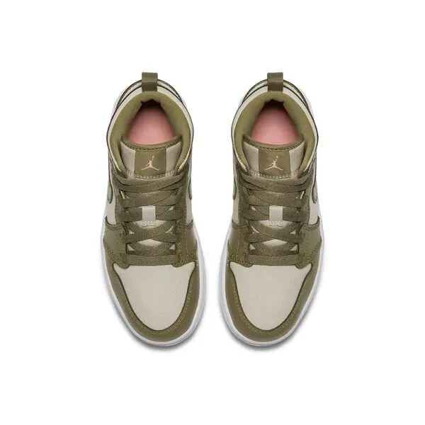 JORDAN 1 Mid Se 'trooper Bleached Coral - Green