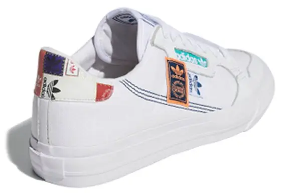 Adidas Continental Vulc Sneakers - White/blue/green