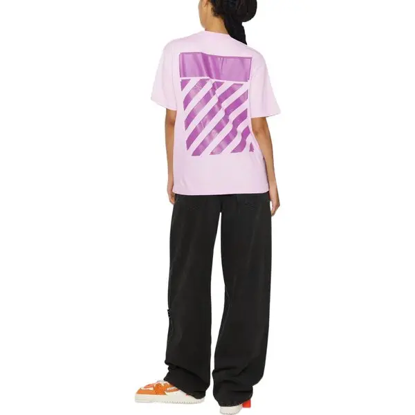 Off-White Diag-print Short-sleeved T-shirt