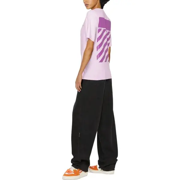 Off-White Diag-print Short-sleeved T-shirt