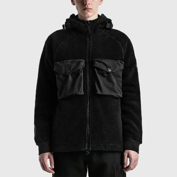 Stone Island Cotton Pile Garment Dyed Sweatshirt