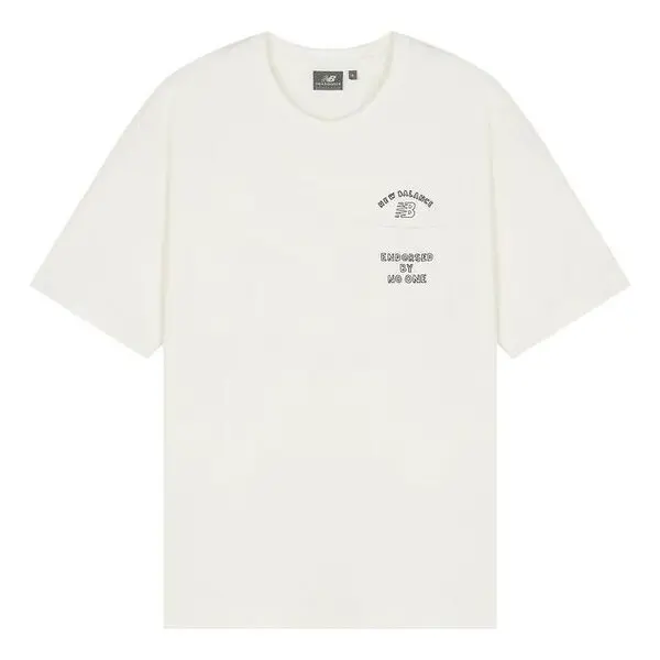 NEW BALANCE Casual T-shirt - White/black