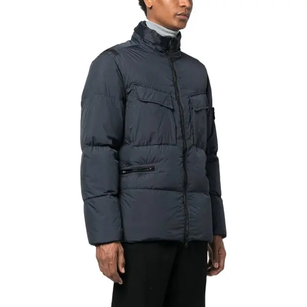 Stone Island Waffen Patch Crinkle Labs Down Padded Jacket