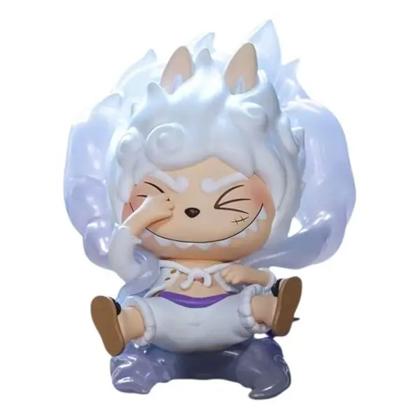POP MART One Piece The Monsters Labubu 'monkey.d.luffy Gear 5' Secret Edition Figure - Multi-color