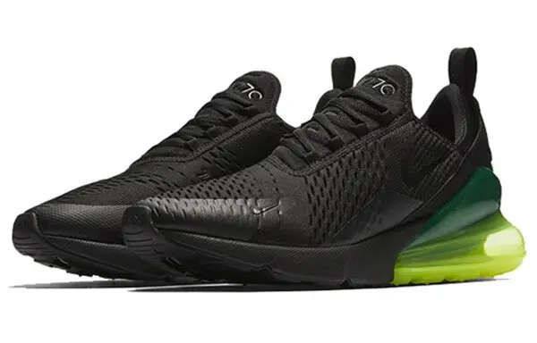 Nike Max 270 Athletic Sneakers - Black/volt