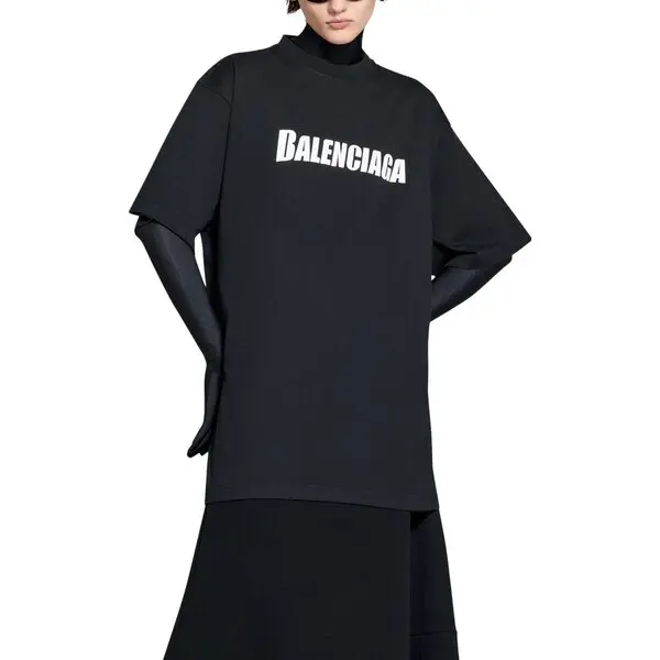 Balenciaga Boxy Fit T-shirt - Black