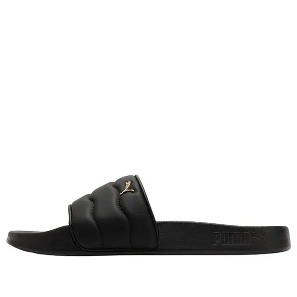 PUMA Lead Cat 2.0 Puffy Metallic Slides - Black