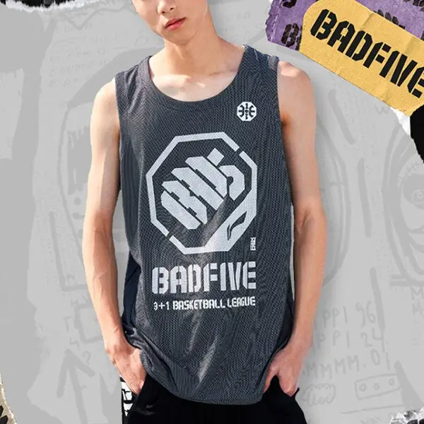 LI-NING Badfive Logo Basketball Competition Jersey