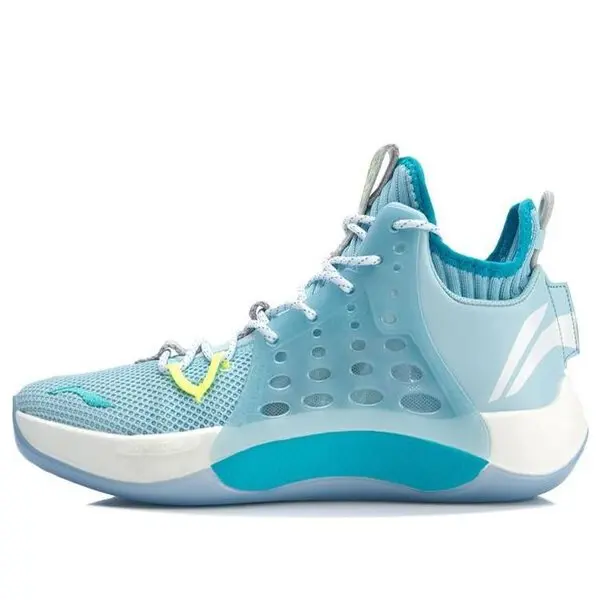 LI-NING Mid-top Athletic Sneakers - Blue/white
