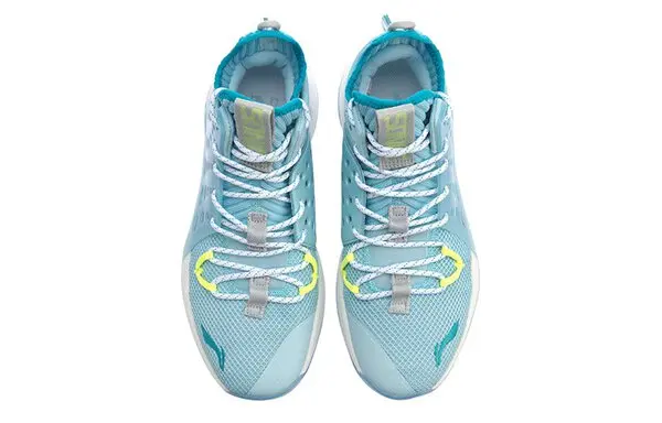 LI-NING Mid-top Athletic Sneakers - Blue/white