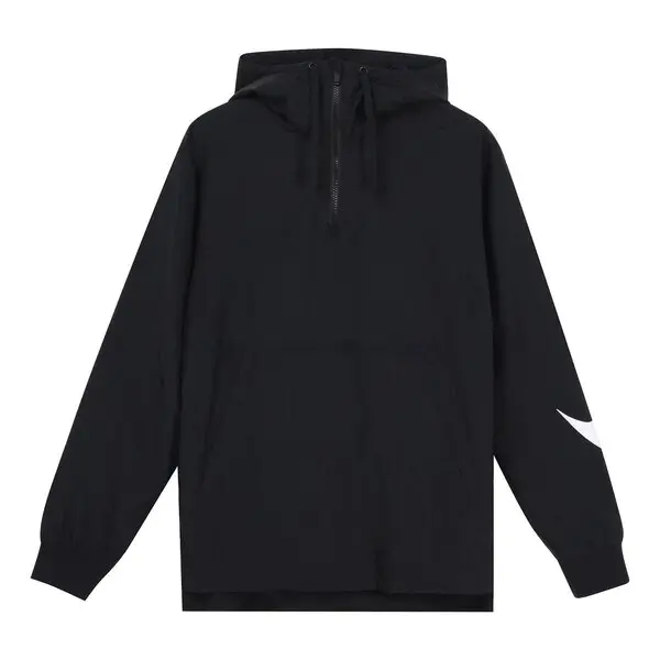 Nike Big Swoosh Anorak Jacket - Black
