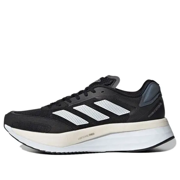 Adidas Adizero Boston 10 Wide Sneakers - Core Black/cloud White/grey Five