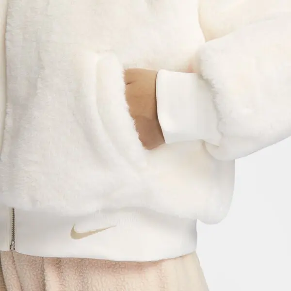 Nike Reversible Faux Fur Bomber Jacket