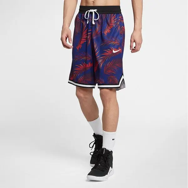 Nike Floral Print Drawstring Basketball Shorts