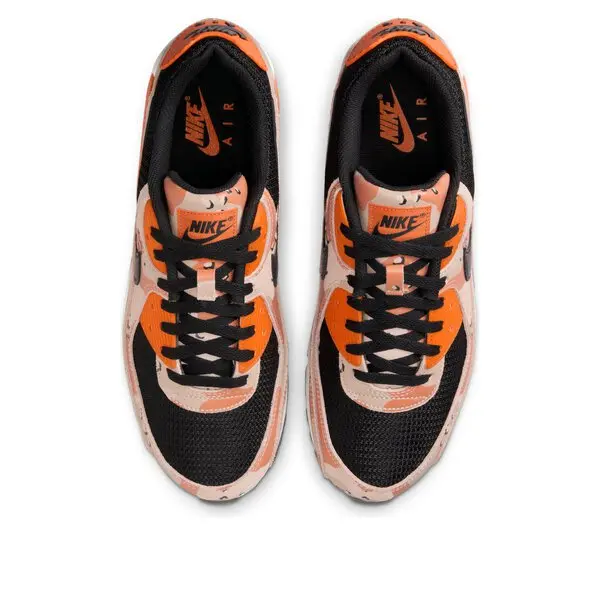 Nike Max 90 Premium Camouflage Sneakers - Bio Beige/safety Orange/phantom