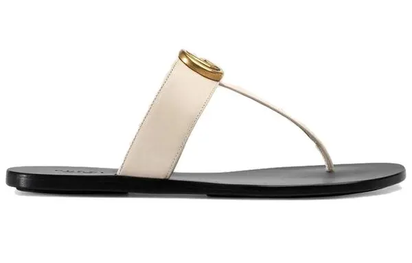Gucci Thong Sandal With Double G Detail - Default Color