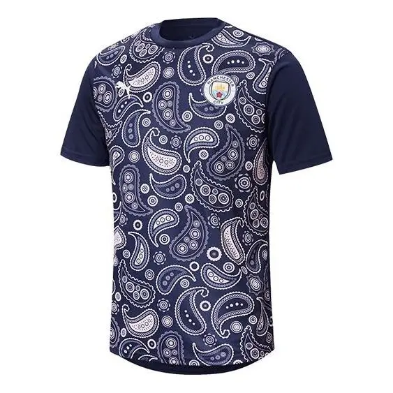 PUMA Mcfc 20-21 T-shirt Paisley Print - Navy