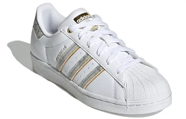 Adidas Superstar White Metallic Casual Sneakers