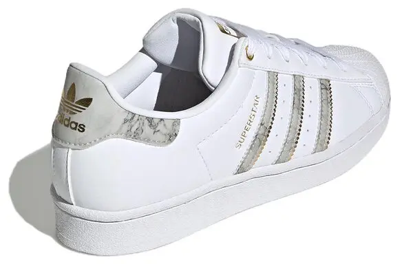 Adidas Superstar White Metallic Casual Sneakers