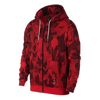 Nike Kyrie Irving Basketball Zip-up Fleece Hoodie - Red